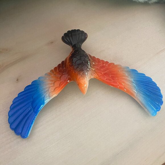 Toys | Y2k Blue And Orange Balancing Bird Toy Soaring Eagle 7 Wingspan ...